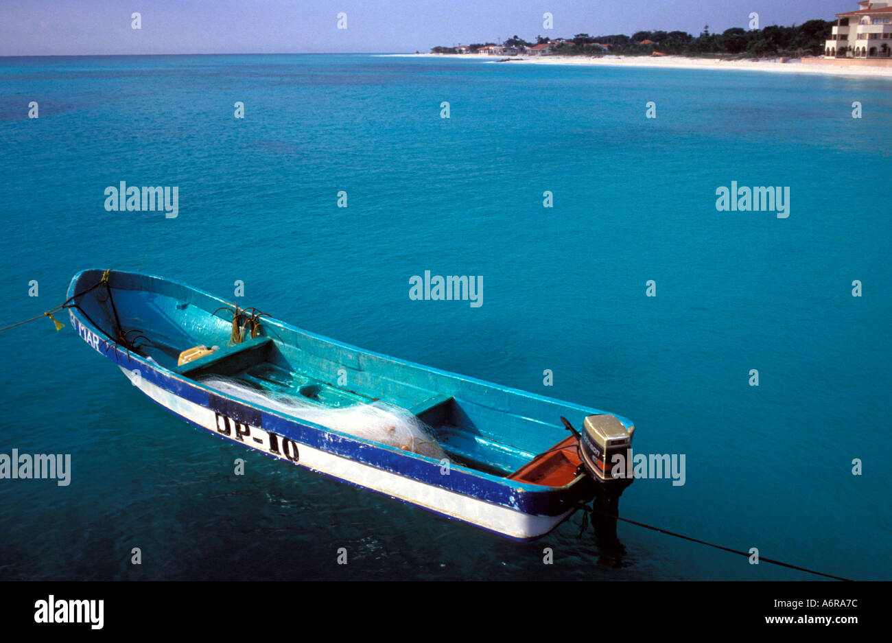 Mexican Fishing Boat Stock Photo - Alamy