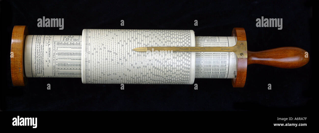 Slide rule and calculator hi-res stock photography and images - Alamy