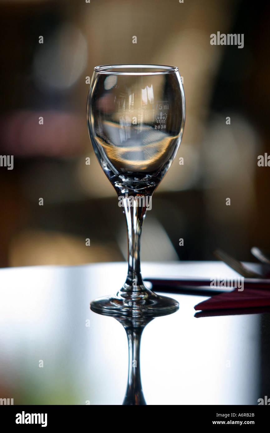 Wine Glass Reflection Photography