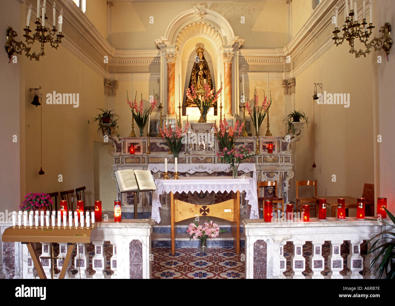 Small Italian chapel in the town of Maratea Basilicata Italy decorated ...