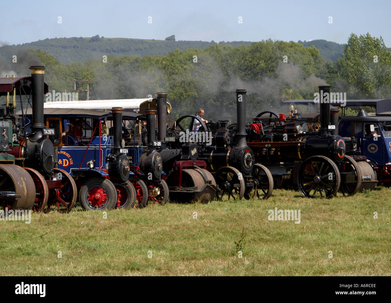 TRACTION ENGINES STEAM RALLEY AT BISHOPS LYDEARD SOMERSET Stock Photo ...