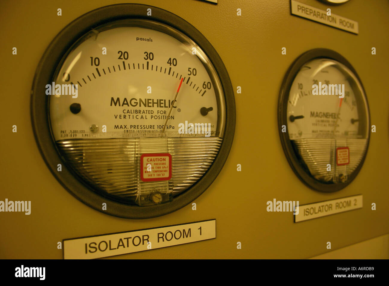 pressure gauge display panel Stock Photo - Alamy