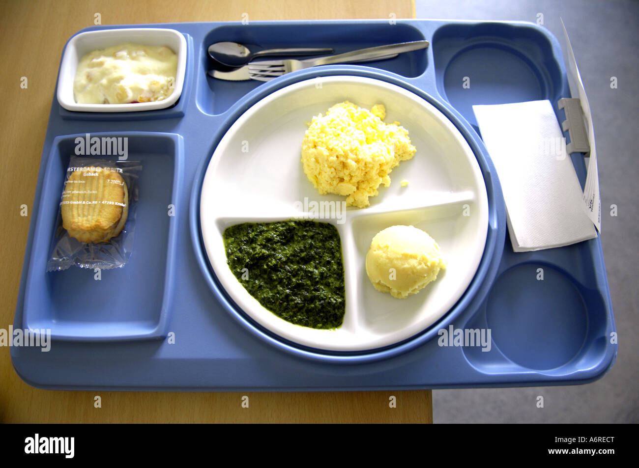 hospital food tray plastic german germany deutsch deutschland Stock ...