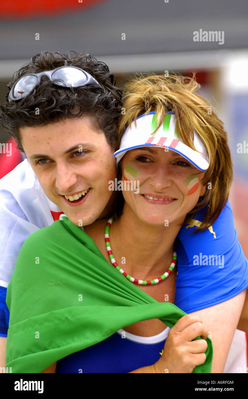 female woman italian italiana donna fan tifosa italy italia world cup ...