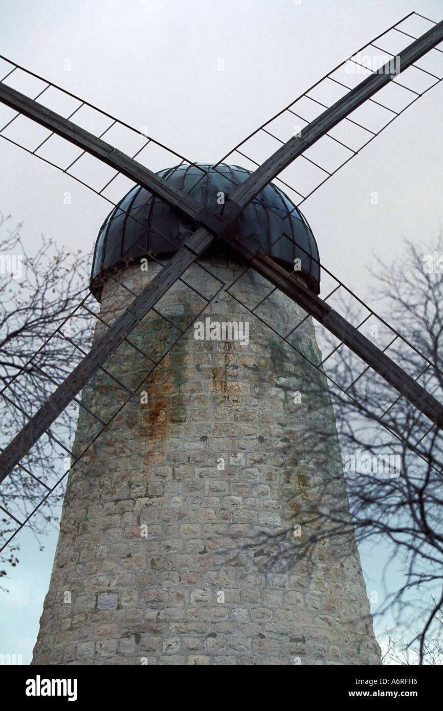 Montefiore's Windmill in Jerusalem, Israel Stock Photo - Alamy
