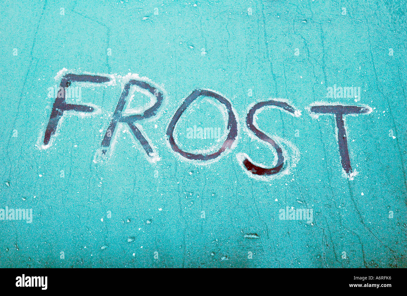 Message written in frost on car windscreen Stock Photo - Alamy