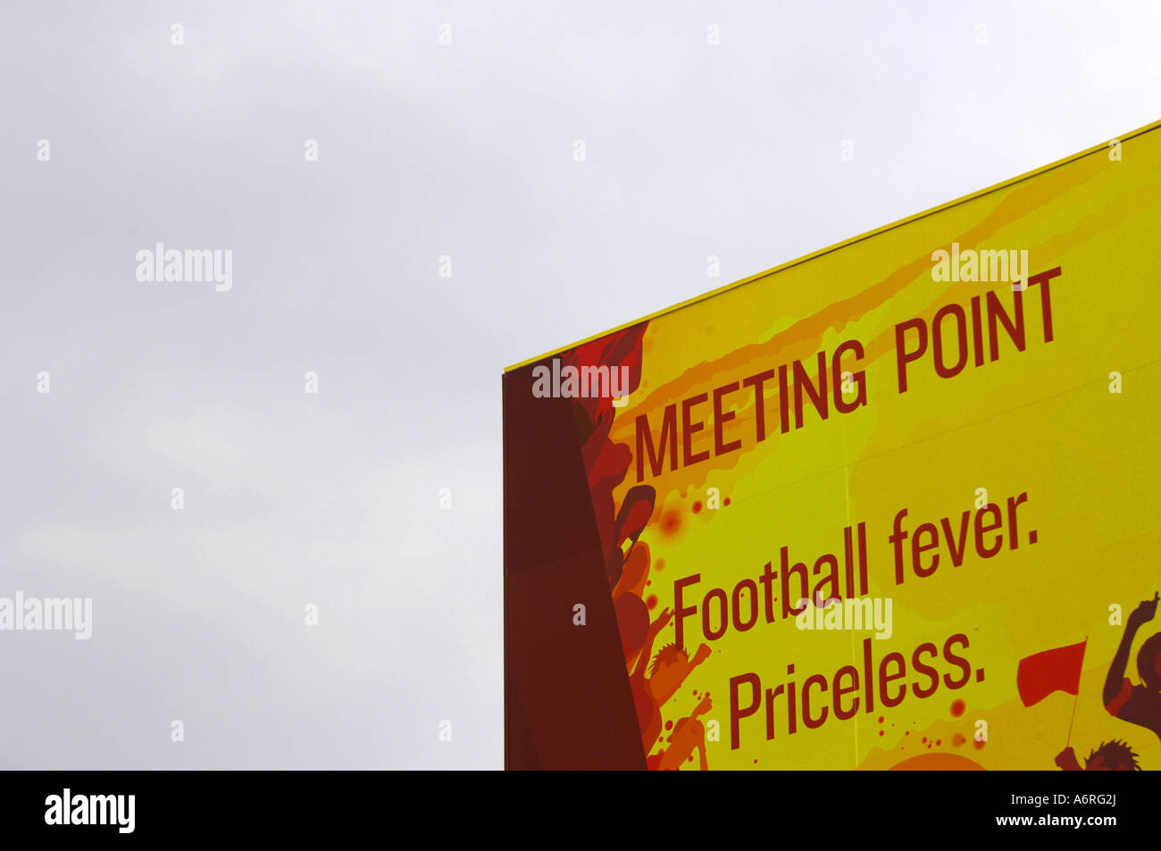 sign meeting point yellow football fever priceless world cup germany ...