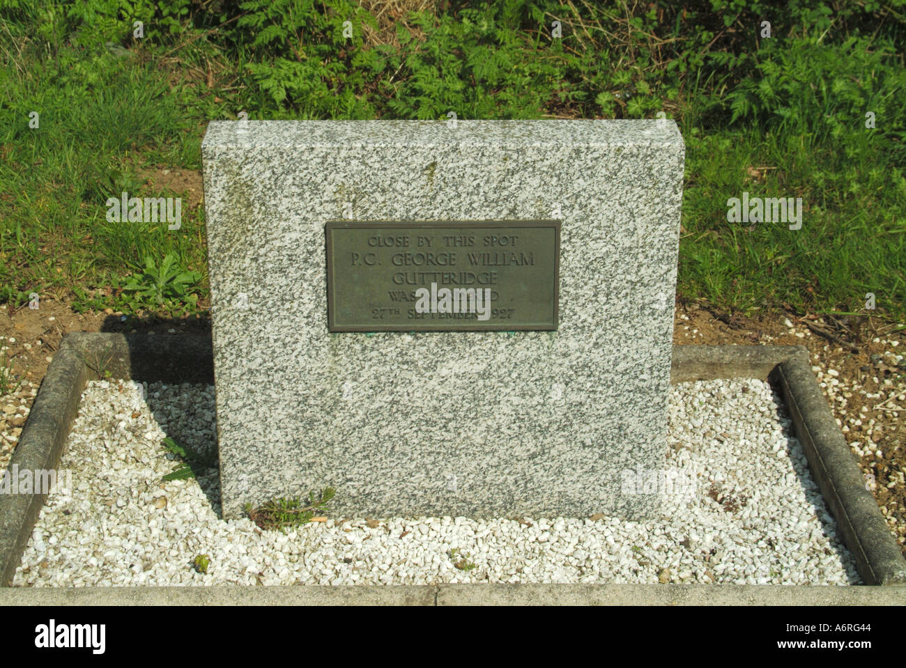 Havering atte Bower near Romford simple tablet memorial commemorating ...
