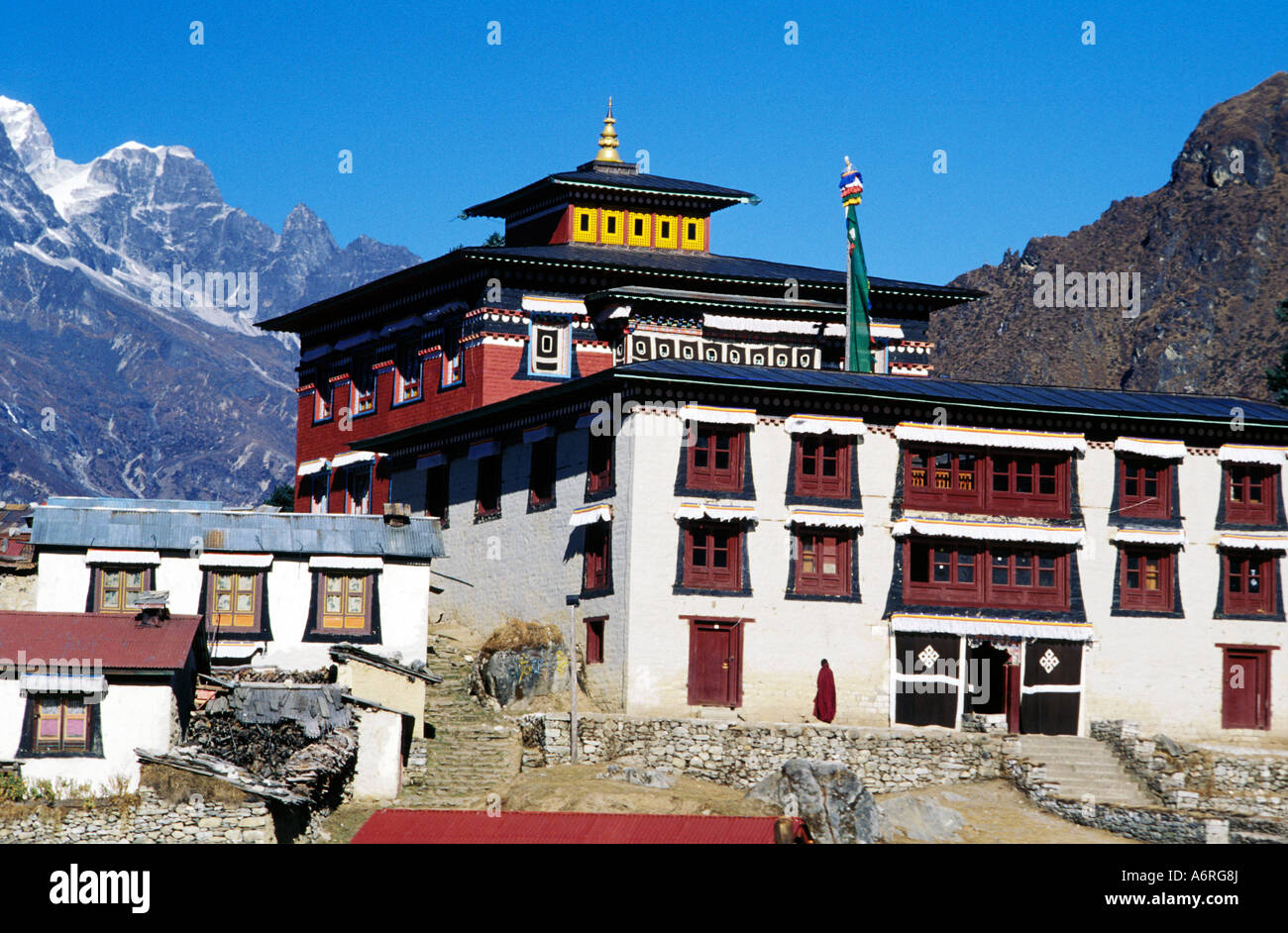 tengboche monastery, nepal Stock Photo - Alamy