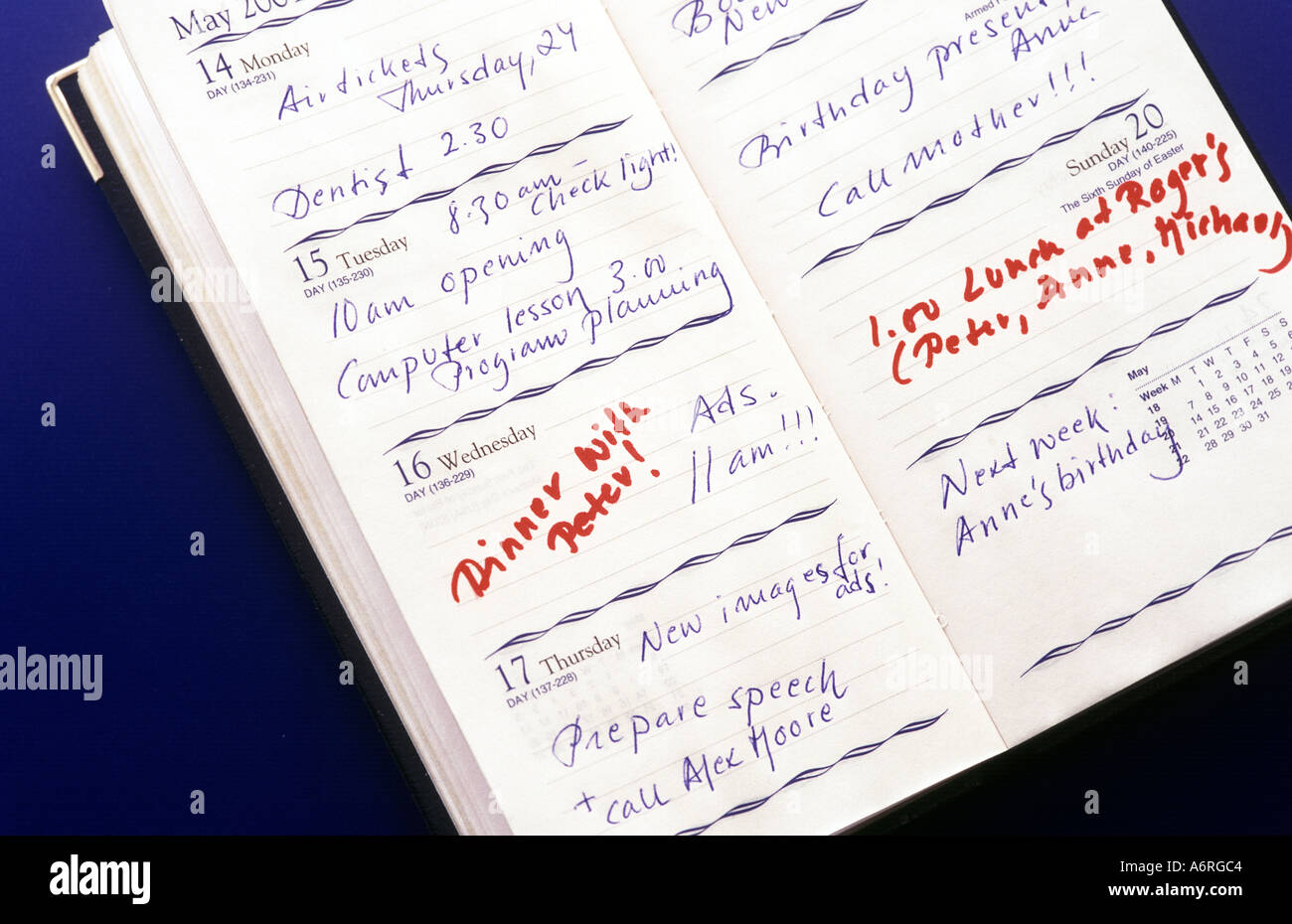 Diary memory hi-res stock photography and images - Alamy