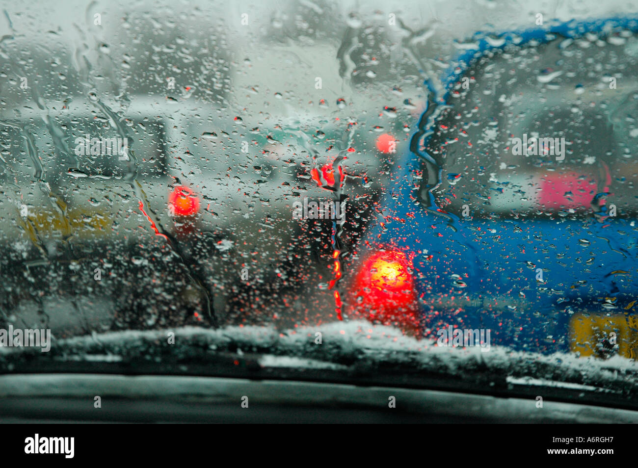 Winter driving conditions Stock Photo - Alamy