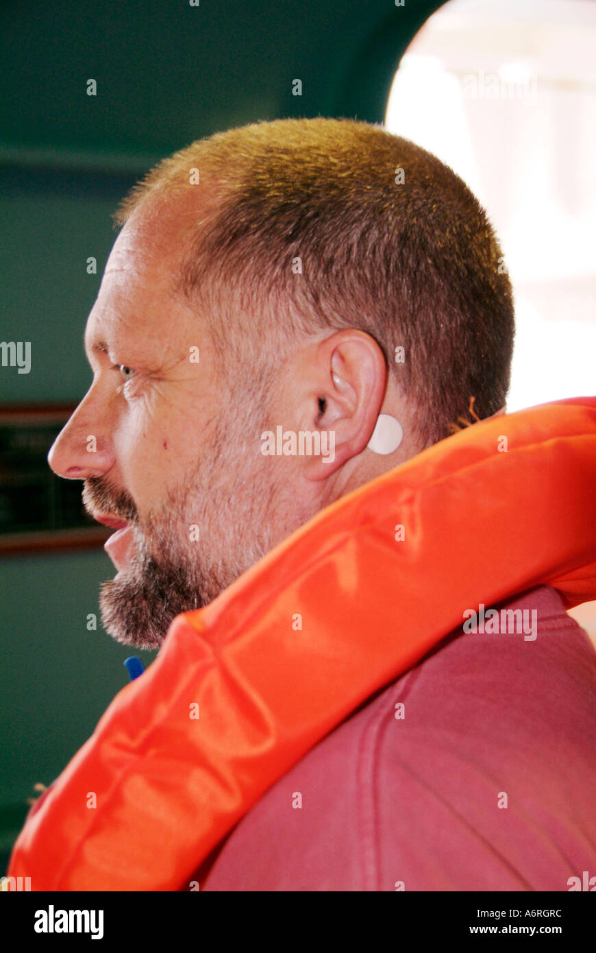Life jacket vest drill aboard the Cruise Ship Stock Photo - Alamy