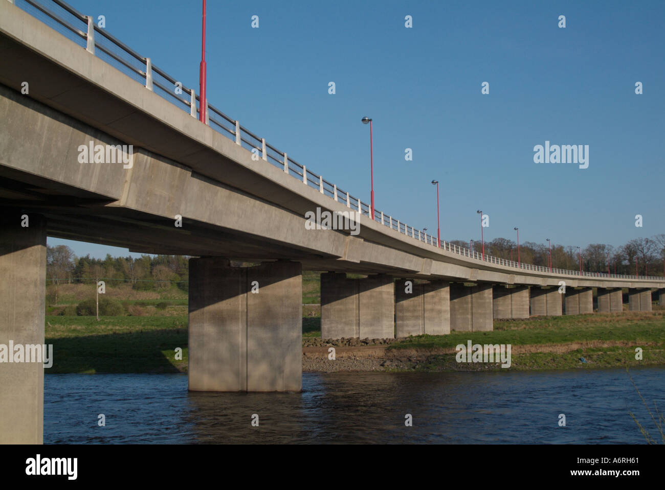 1990s built Kelso Hunter Bridge over River Tweed town bypass replaced ...