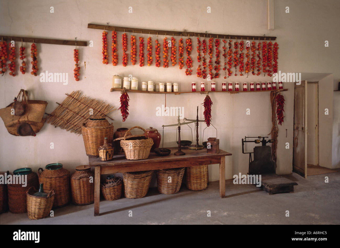 Spanish grand farm estate house hacienda in Mallorca Majorca kitchen ...