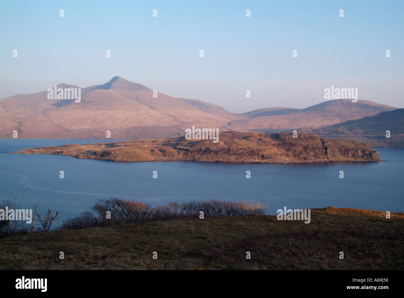 Ben More munro viewed from a cross Loch na Keal Isle of Mull Inner ...