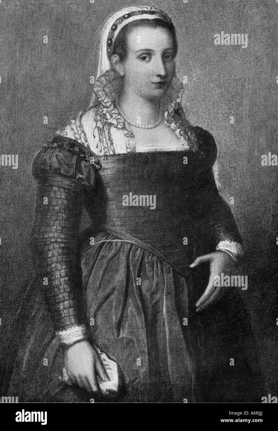 Vittoria colonna painting Black and White Stock Photos & Images - Alamy