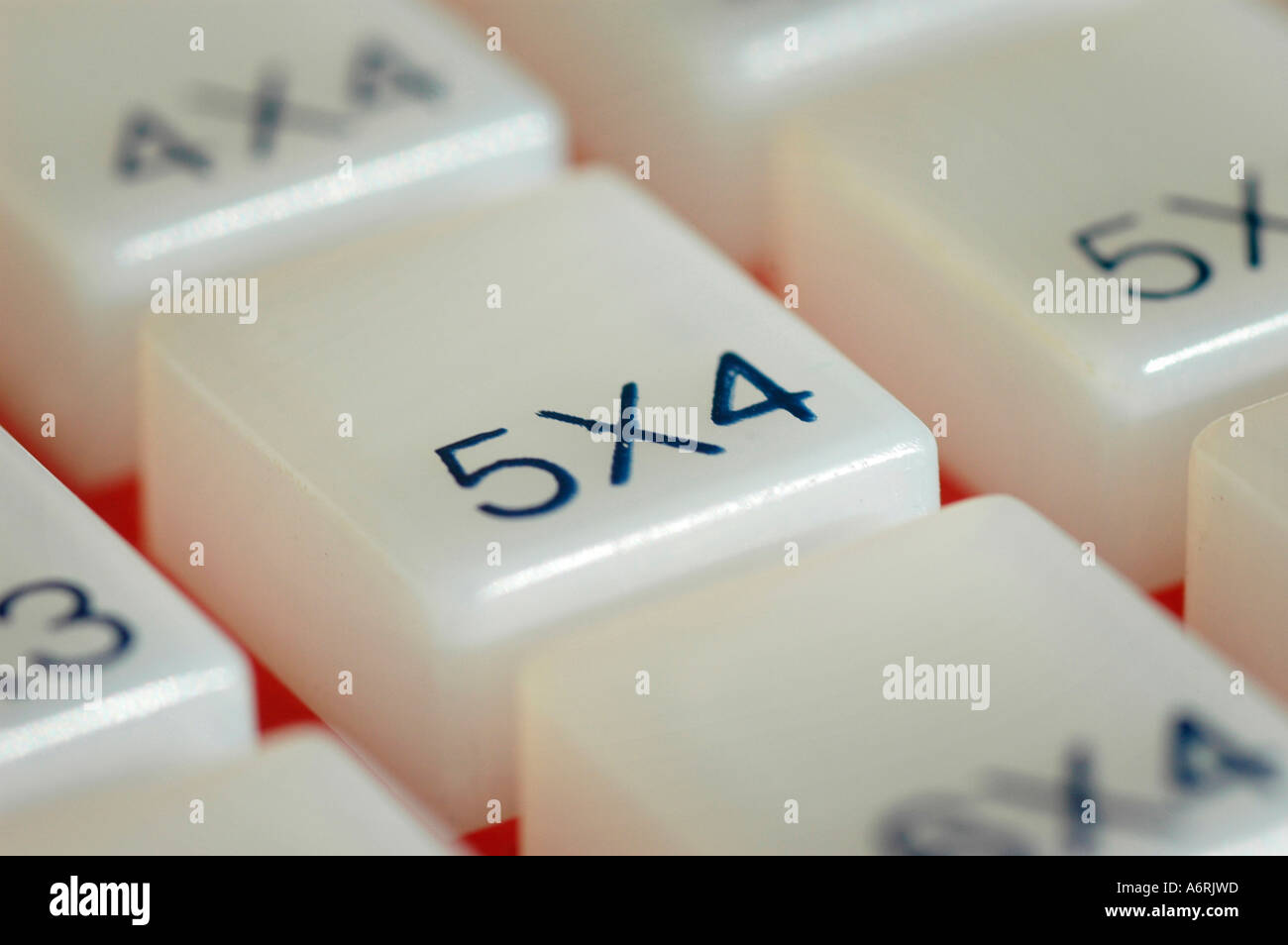 Times Learning Numbers 5 4 five four Stock Photo - Alamy