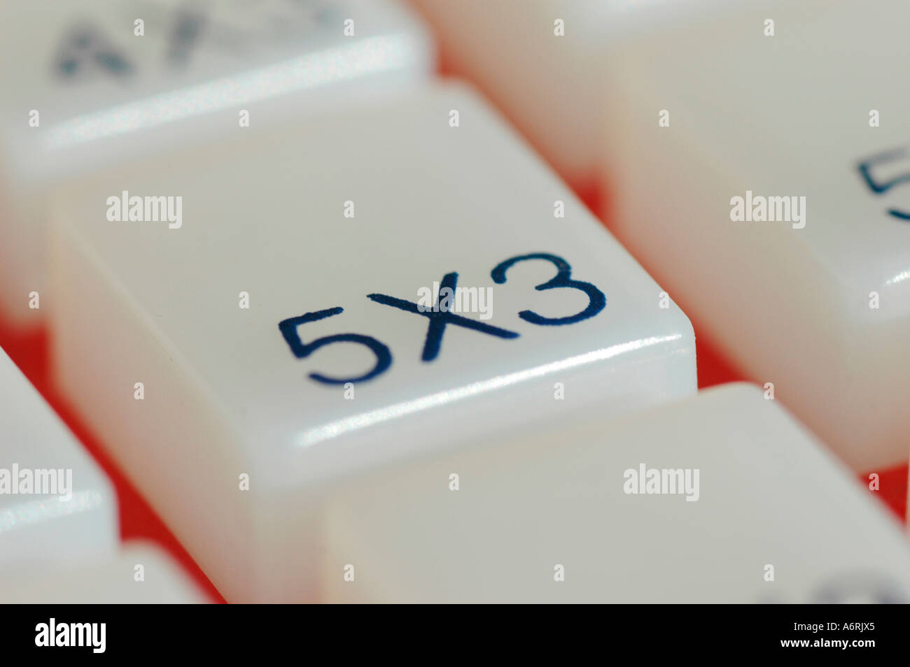 Times Learning Numbers 5 3 five three Stock Photo - Alamy