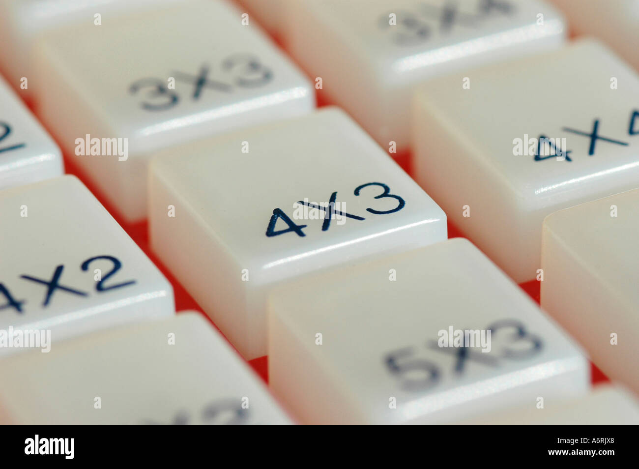 Times Learning Numbers 4 3 four three Stock Photo - Alamy