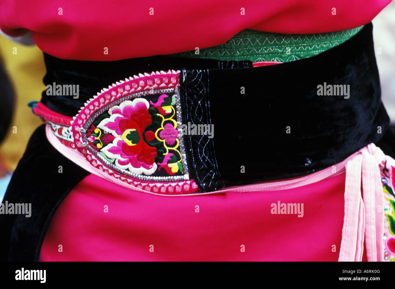 bai costume detail, dali, yunnan, china Stock Photo - Alamy