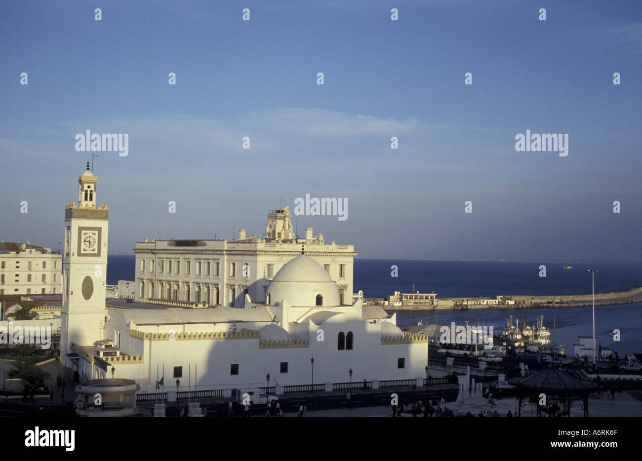 Africa, Algeria, Algiers. Mosque on Grand Place, the Grand Square, is ...