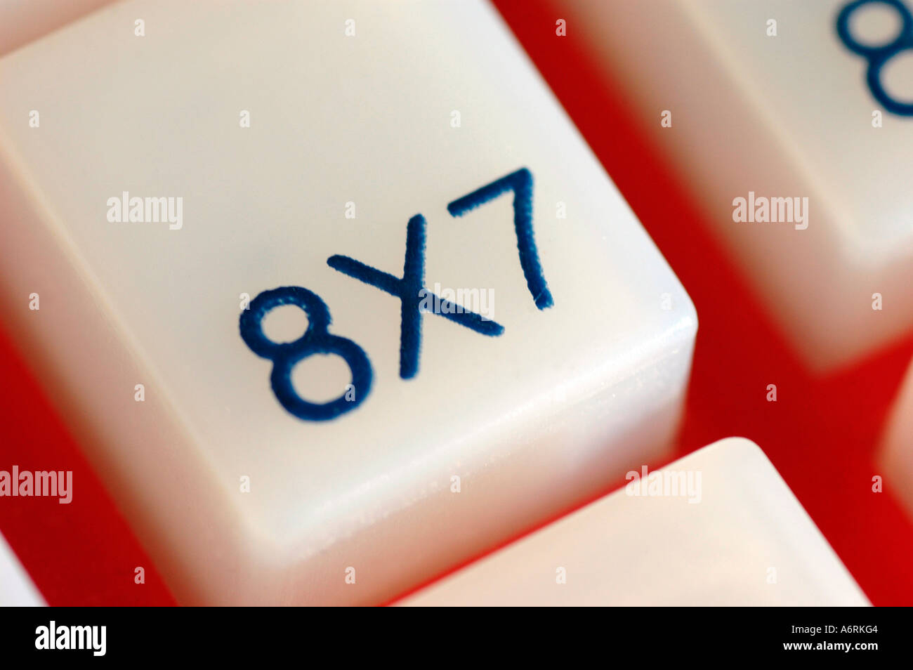 Times Learning Numbers 8 7 eight seven Stock Photo - Alamy