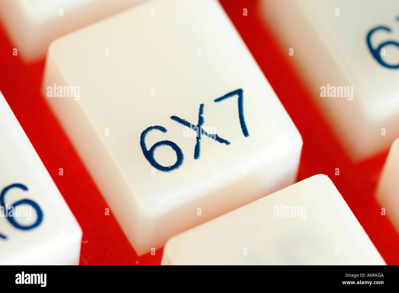 Times Learning Numbers 6 7 six seven Stock Photo - Alamy