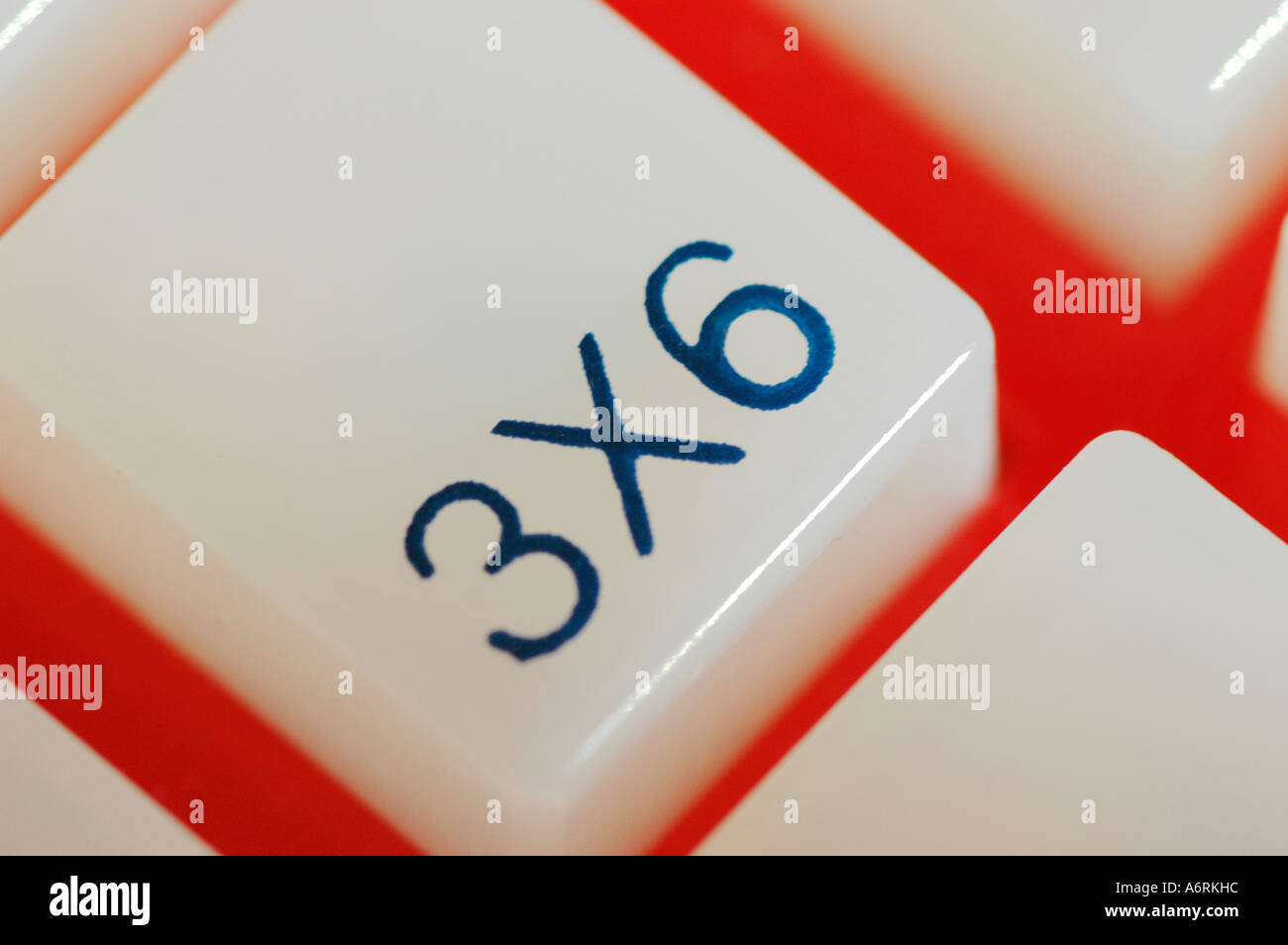 Times Learning Numbers 3 6 three Six Stock Photo - Alamy