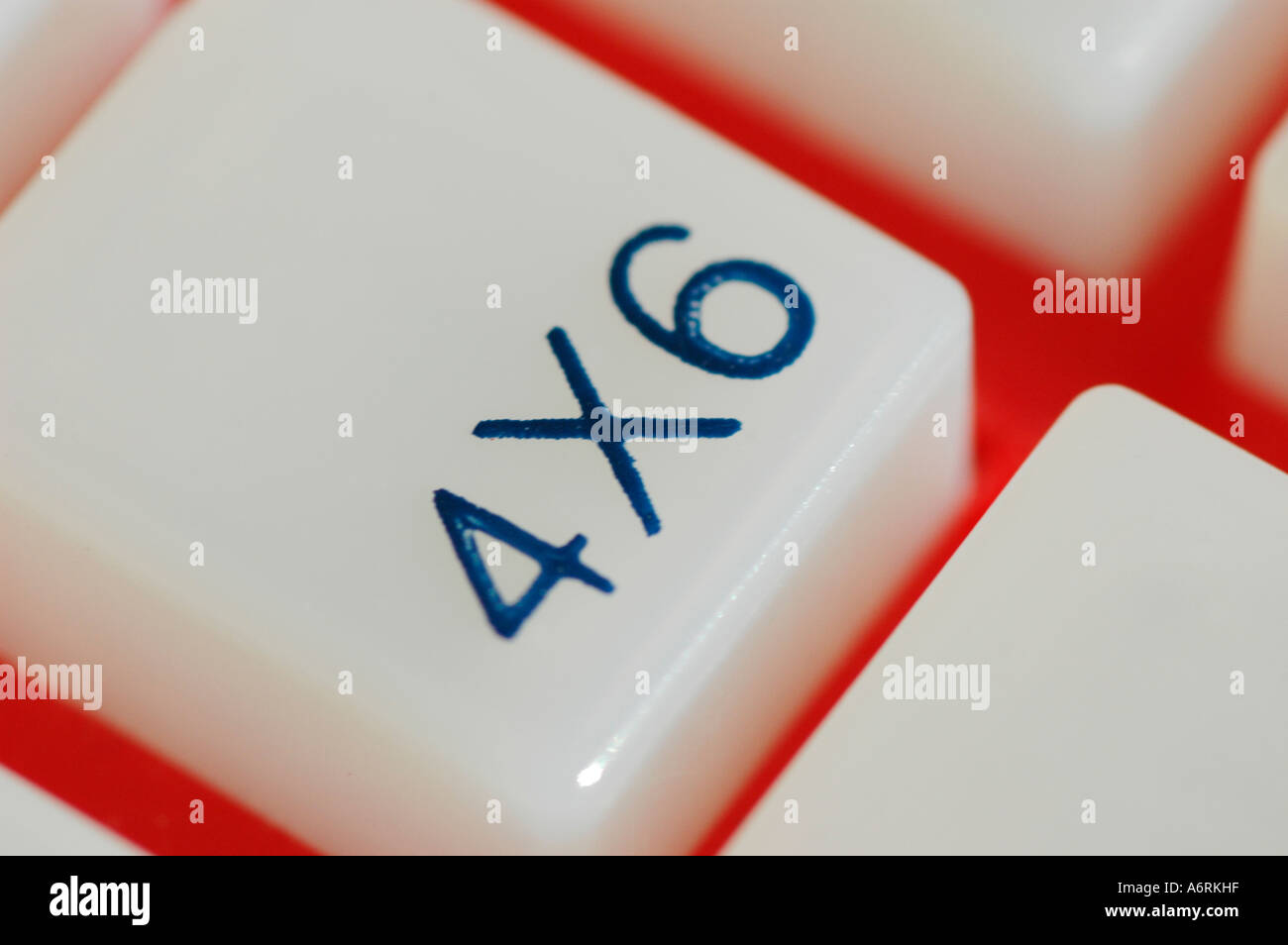 Times Learning Numbers 4 6 four Six Stock Photo - Alamy