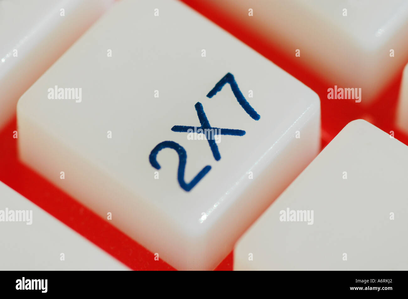 Times Learning Numbers 2 7 Two Seven Stock Photo - Alamy