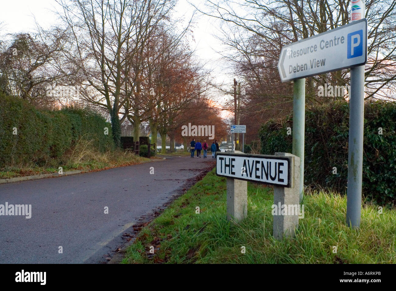 The Avenue Sign in Woodbridge Suffolk England Stock Photo - Alamy