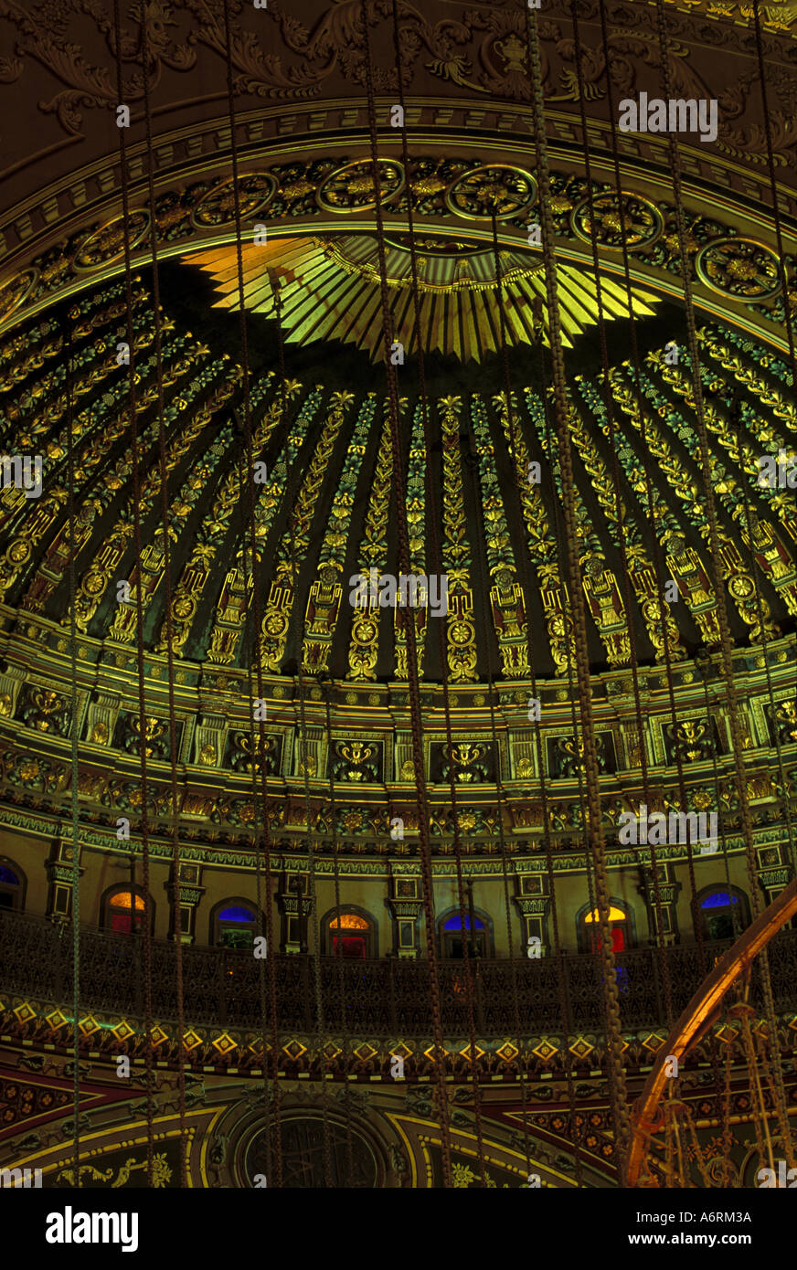 Egypt, Cairo Interior dome, Mohammed Ali Mosque Stock Photo - Alamy