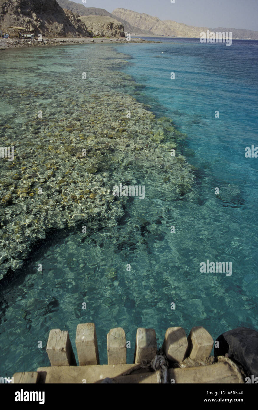Africa, Egypt, Sinai, Red Sea coast. Crystal clear waters of the Red ...