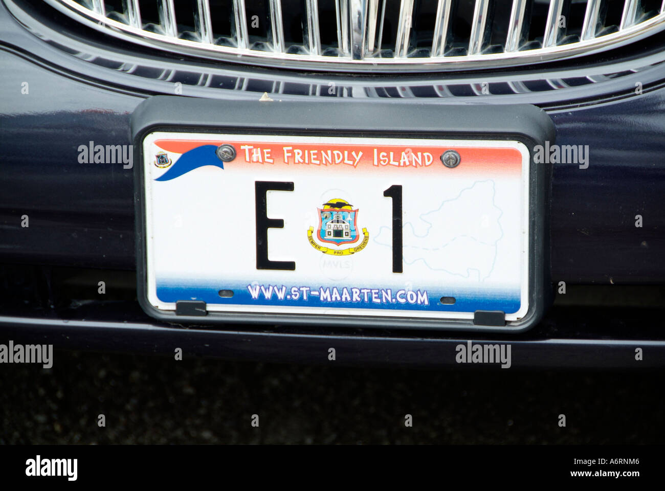 License plate automobile governor st maartin marti hi-res stock ...