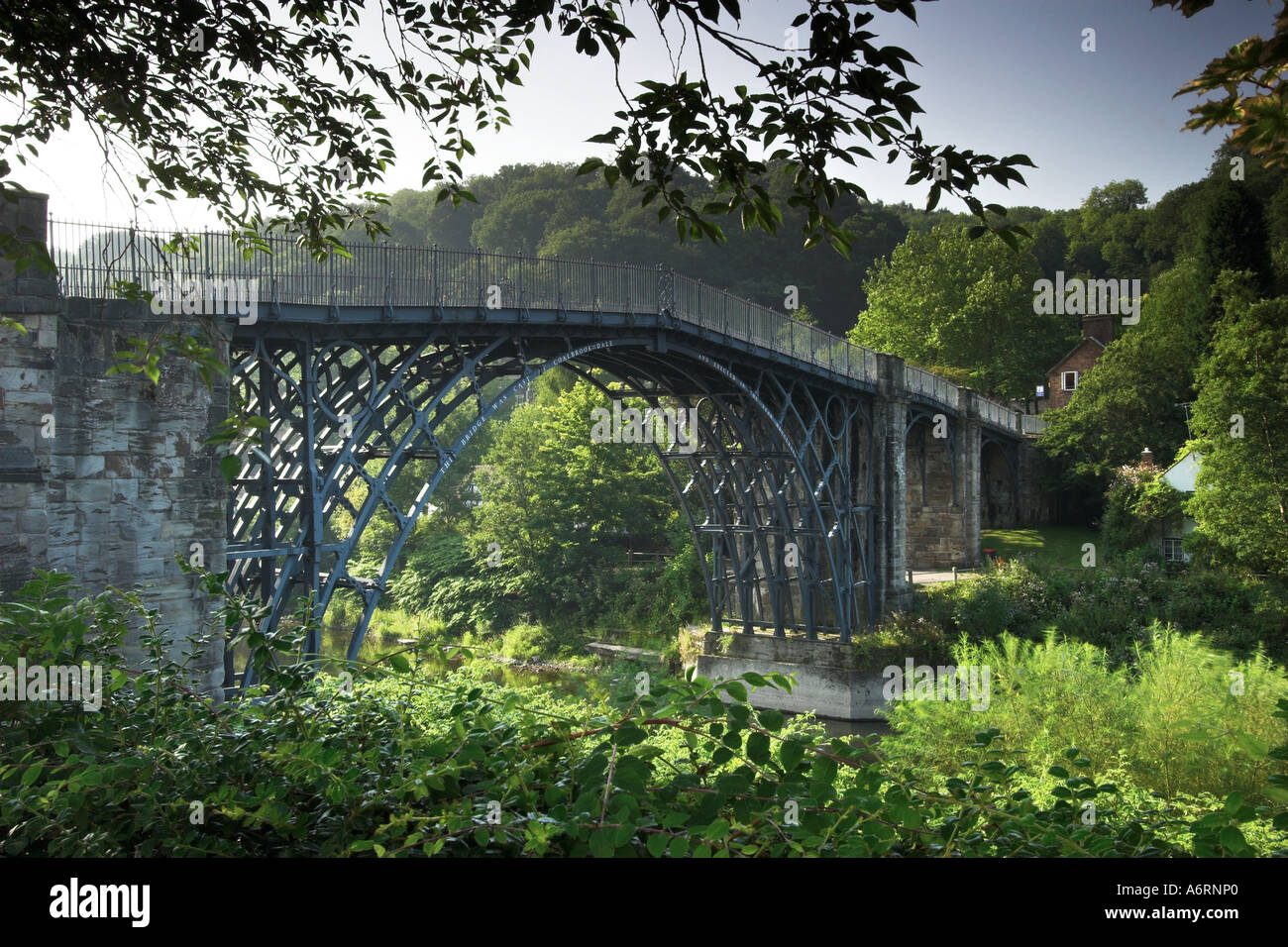The famous bridge at Ironbridge in Shropshire Stock Photo - Alamy