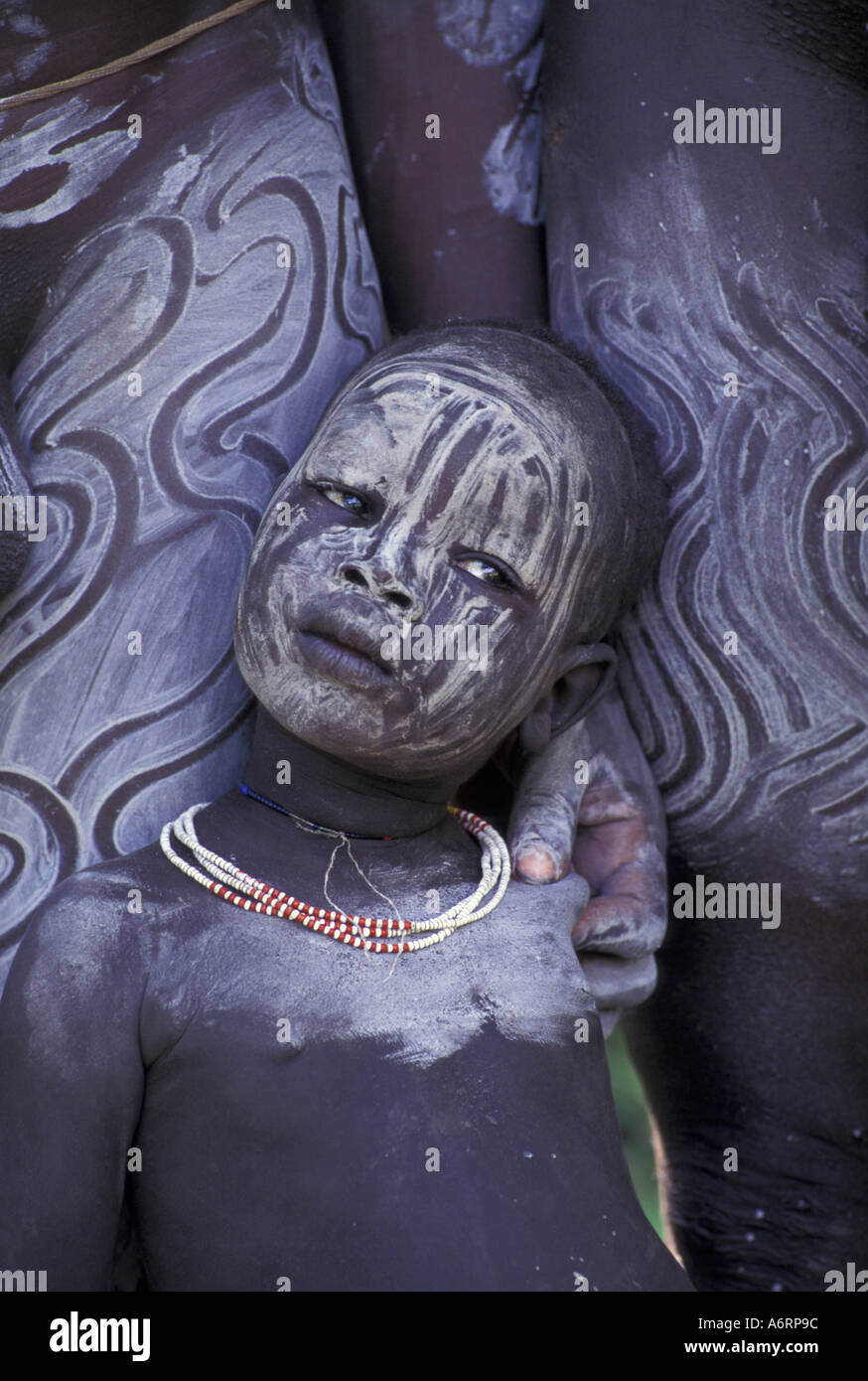 Africa, Ethiopia, Murle Region. Surma child portrait Stock Photo - Alamy