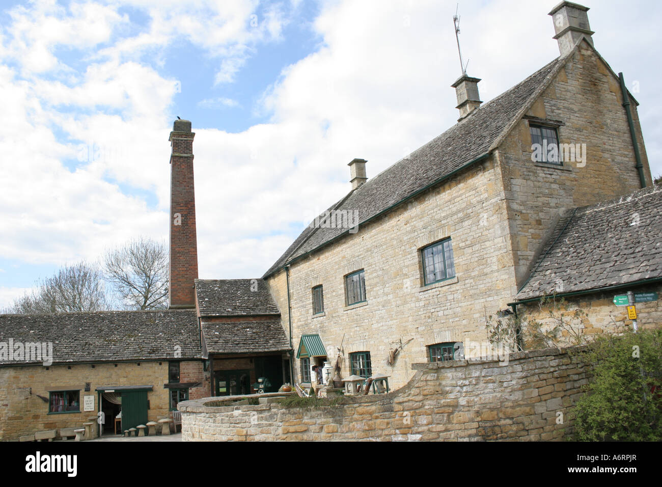 The Old Mill shop and museum in Lower Slaughter in Gloucestershire UK ...