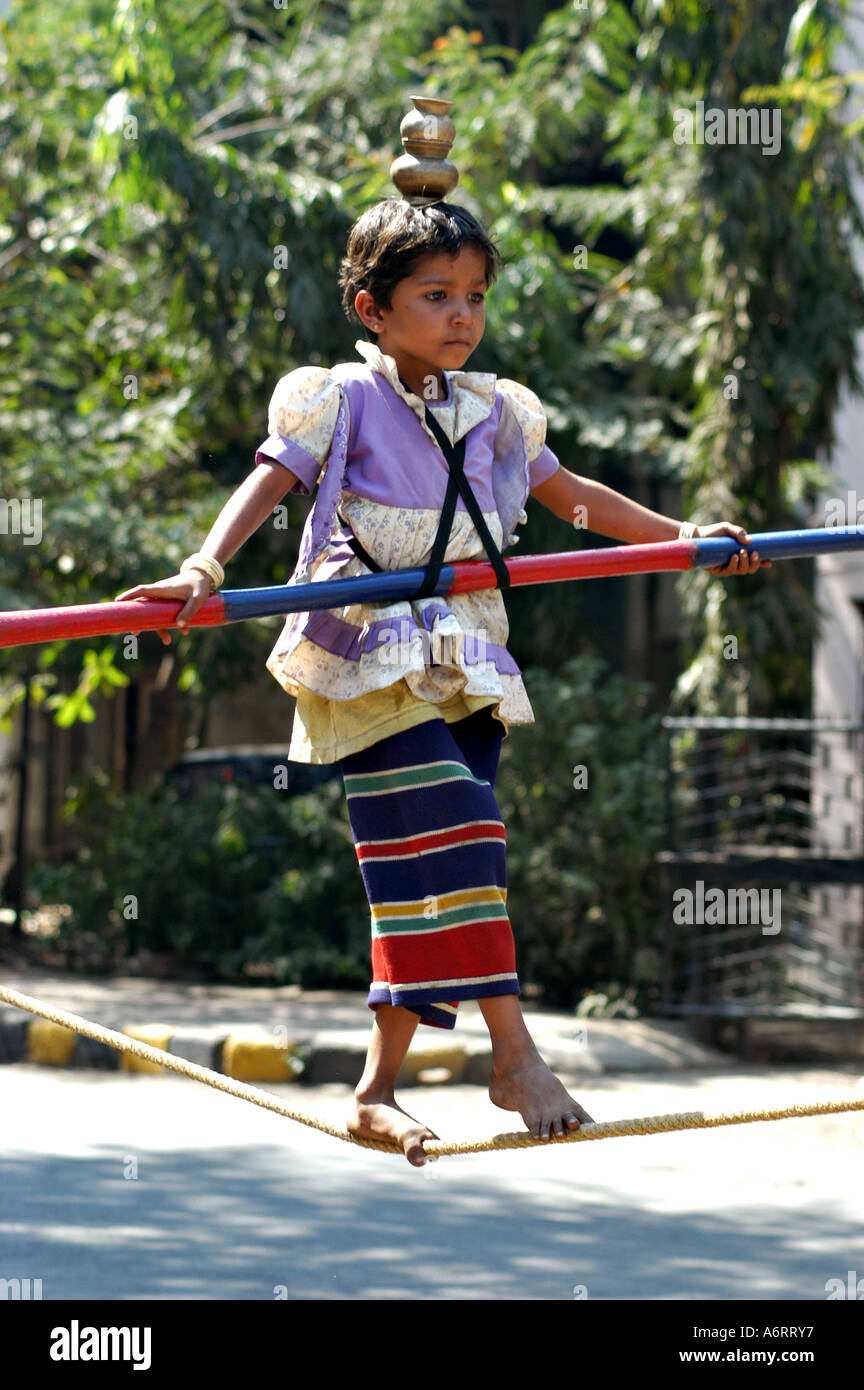 Indian Girl Balancing Act High Resolution Stock Photography and Images ...