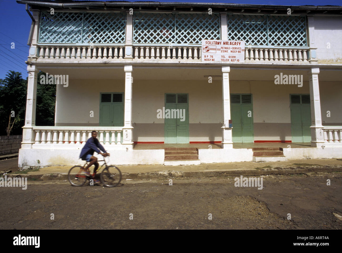 Africa, Madagascar, Hell Ville on Nosy Be. Old French colonial town ...
