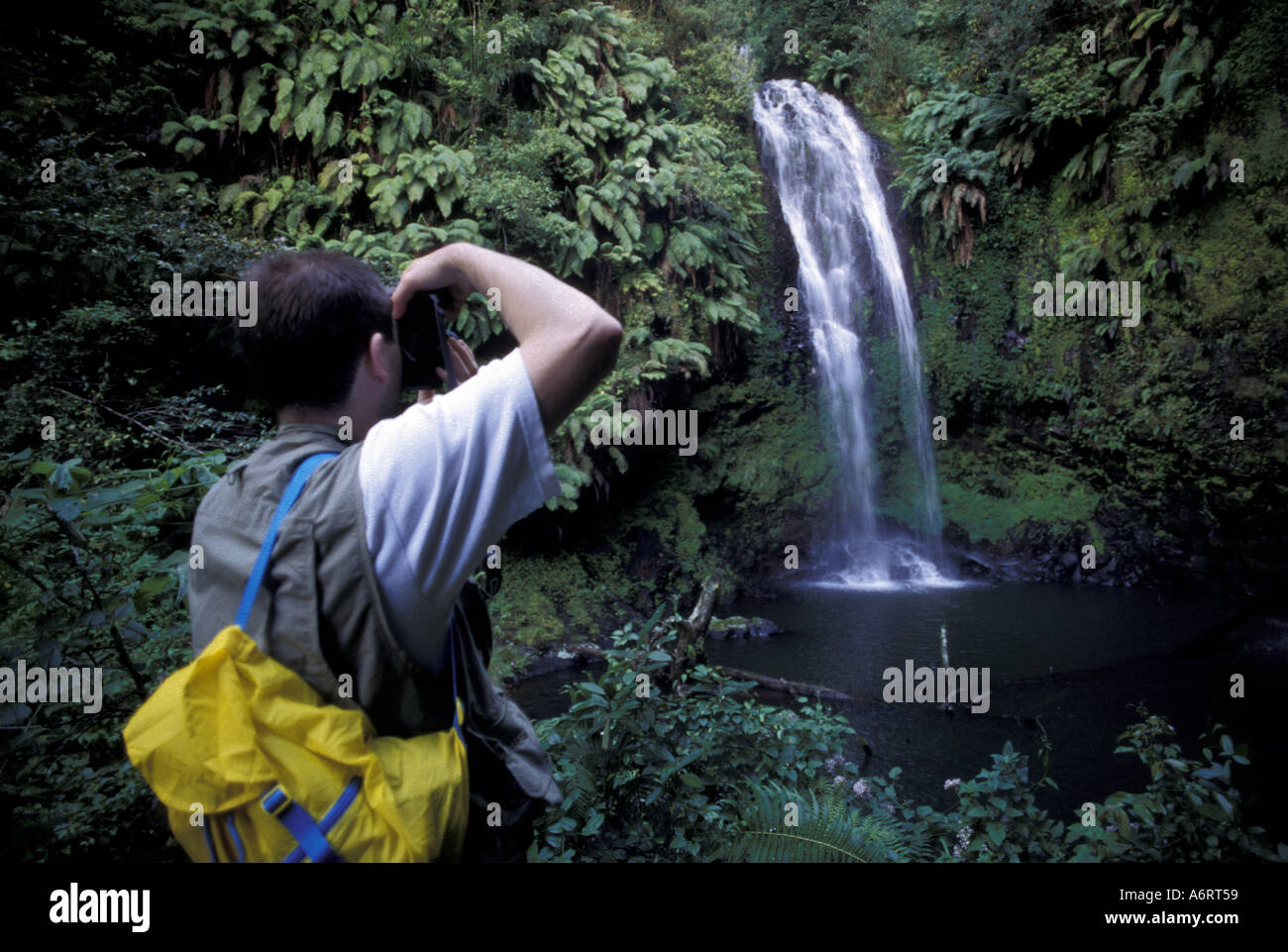 Africa, Madagascar, Amber National Park, waterfall scenic and tourist ...