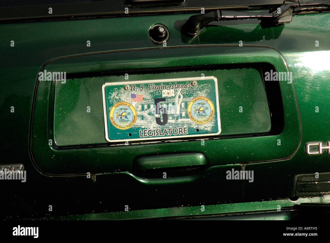 automobile license plate from St Thomas Stock Photo - Alamy