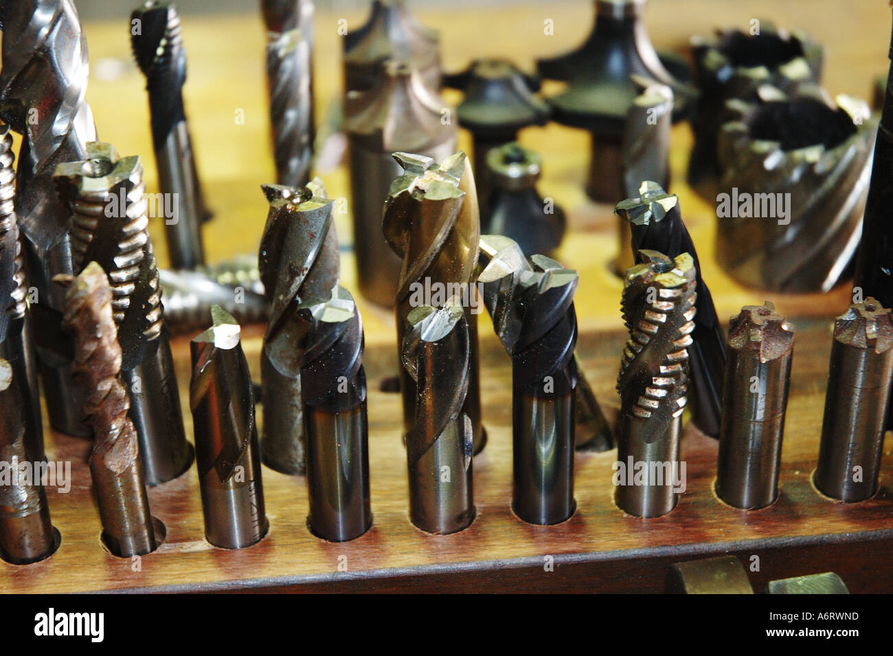 Abstract of drill and milling bits Stock Photo - Alamy