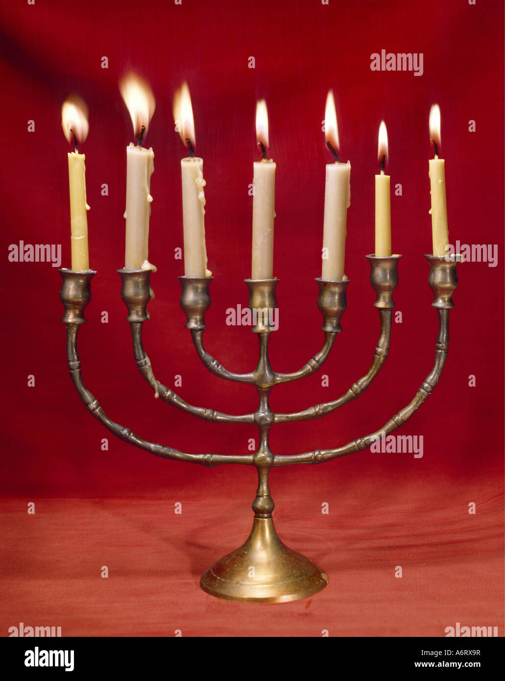 religion, judaism, menorah, brass, Israel, 1950 Stock Photo - Alamy