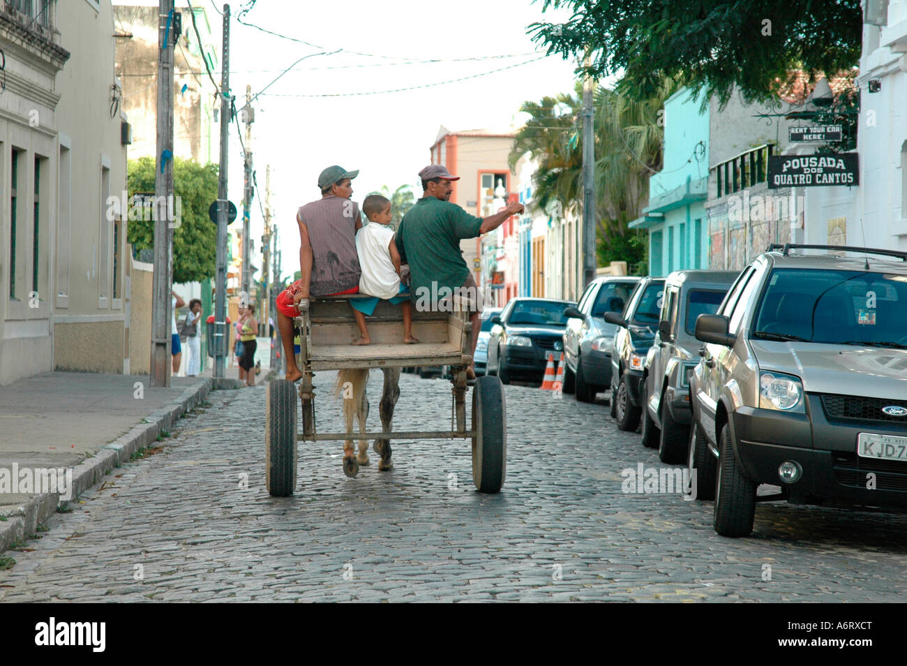 Horse and cart in Olinda Pernambuco Brazil South America Stock Photo ...