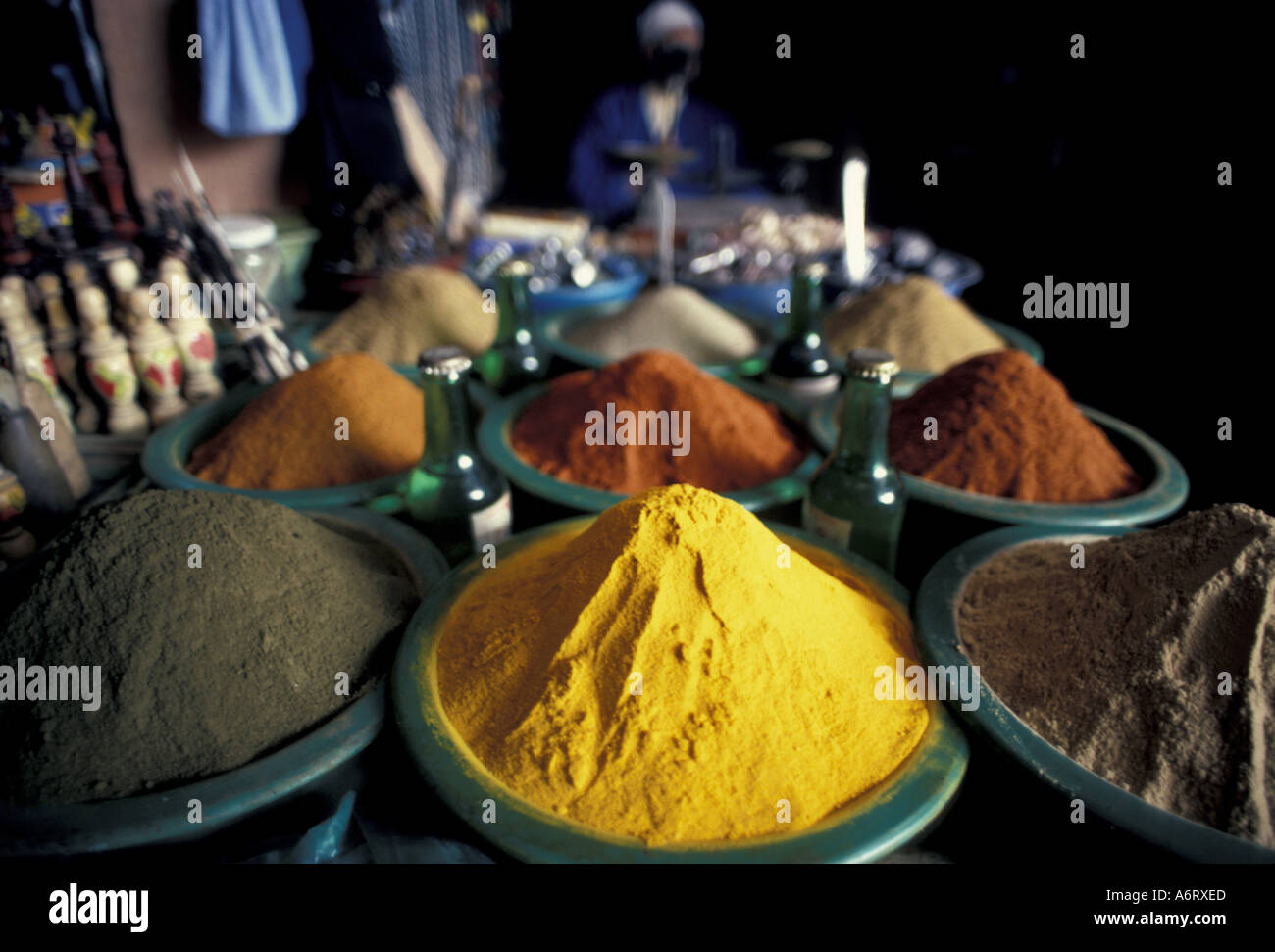 AFRICA, Morocco Herbs and Spices in the Medina Stock Photo - Alamy