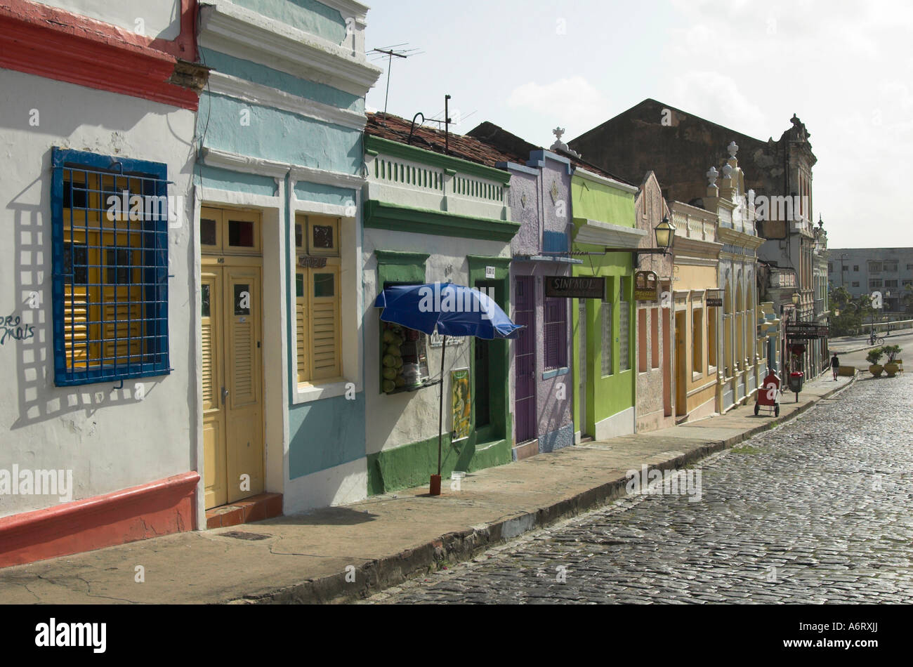 Colourful houses in Olinda Pernambuco Brazil South America Stock Photo ...