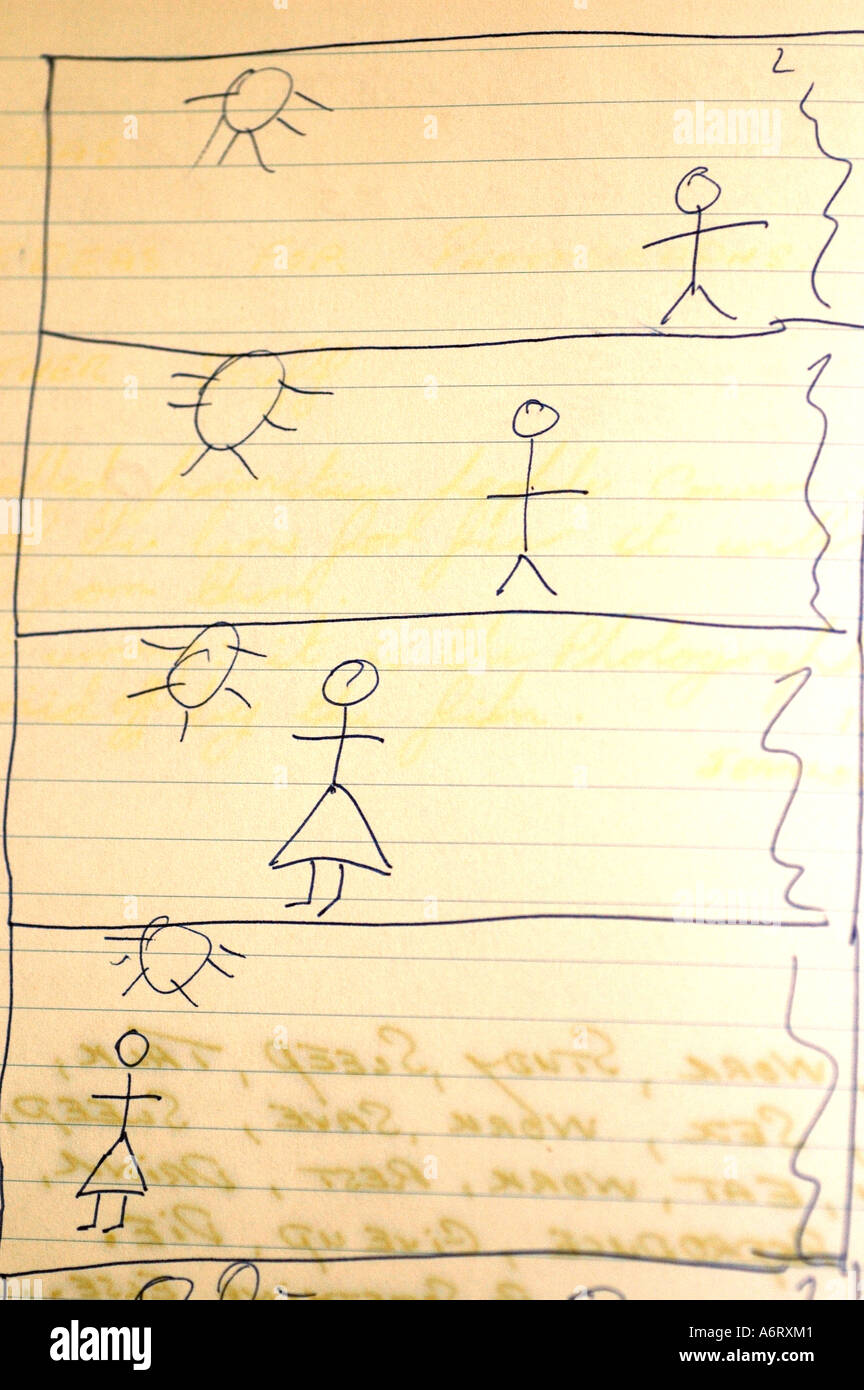 My sketches in a visual diary art hi-res stock photography and images ...