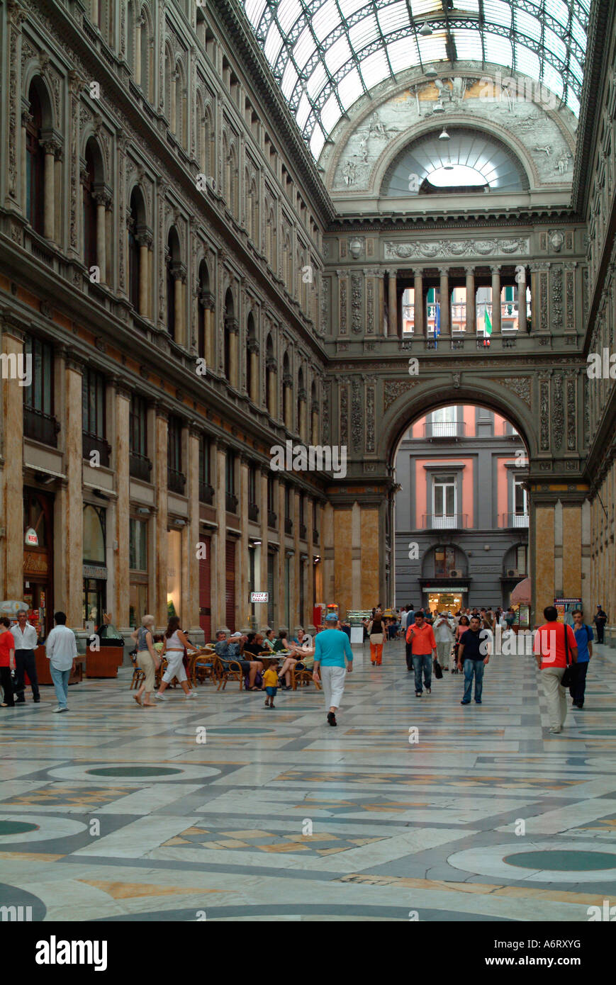 shopping arcade Naples Italy Stock Photo - Alamy