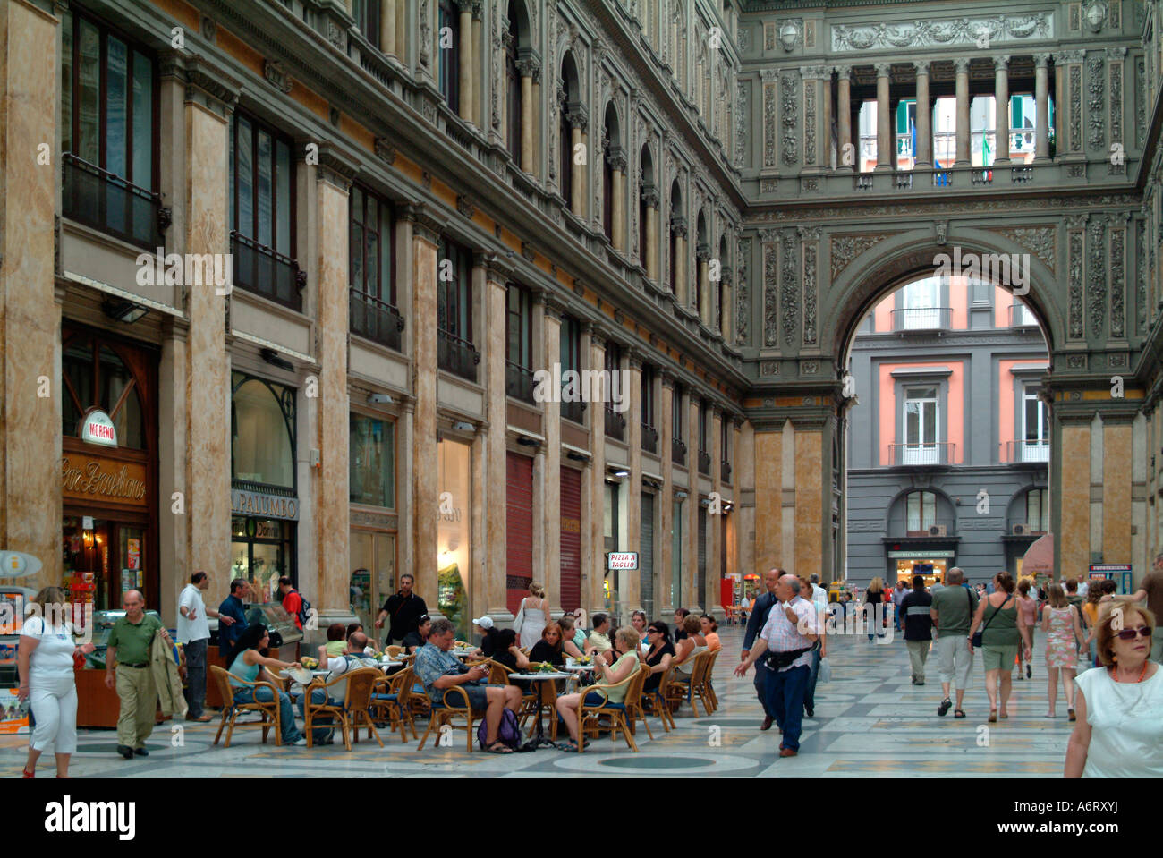 shopping arcade Naples Italy Stock Photo - Alamy