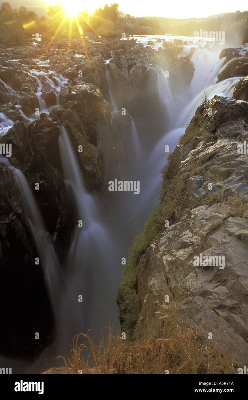 Africa, Namibia, Kaokoland Epupa Falls, Inspirational Falls and Kunene ...